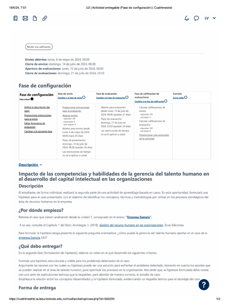 Entregable Unidad 2 GTH | PDF