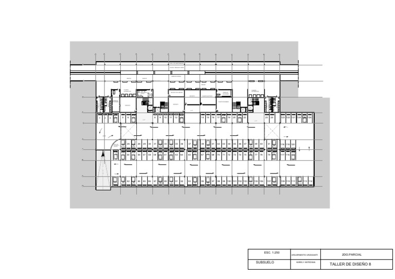 Plano de Subsuelo: Distribución y Servicios | PDF
