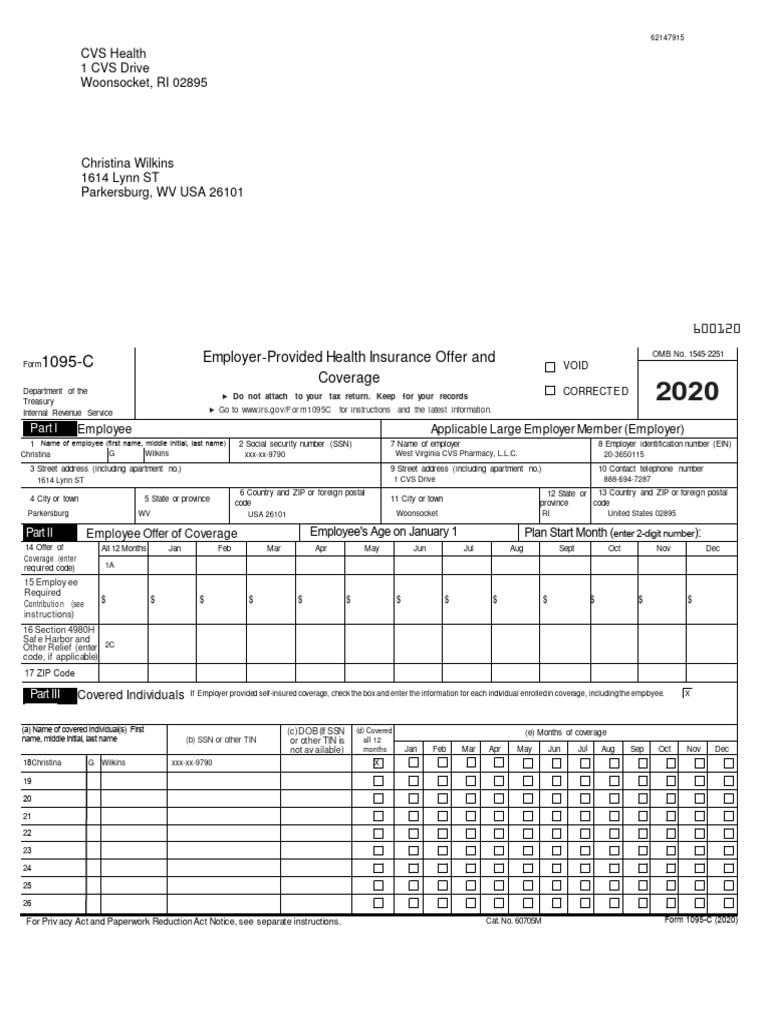 Christina Wilkins 20201095c | PDF | Insurance | Employment