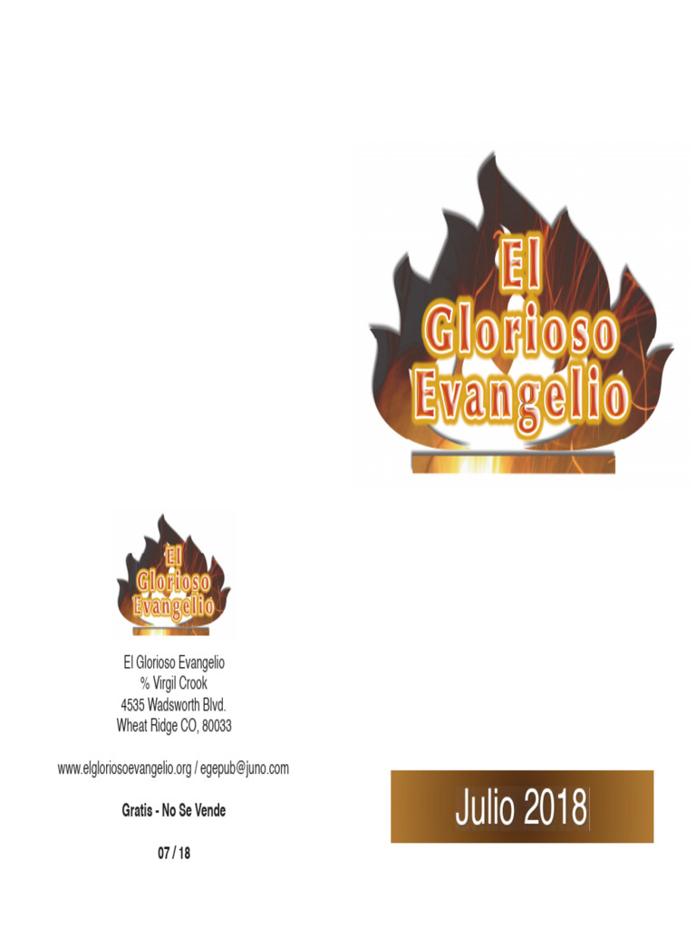 El Glorioso Evangelio - Original | PDF | Gracia divina | Profecía