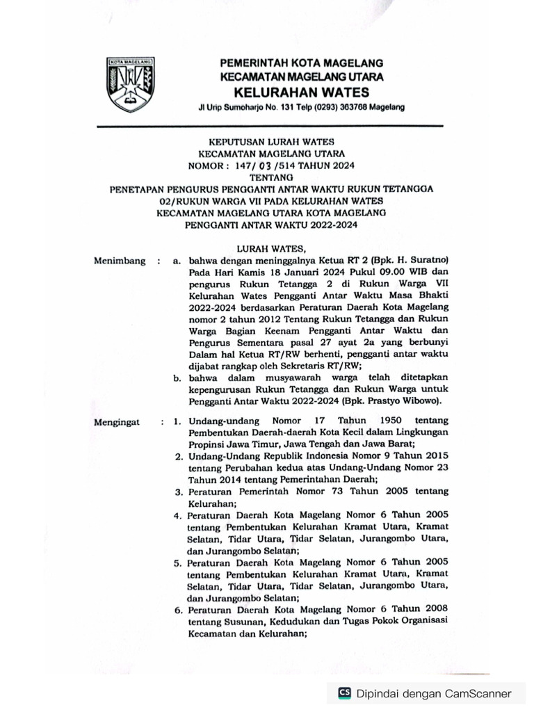 SK PAW RT 2 RW 7 Febr 2024 | PDF