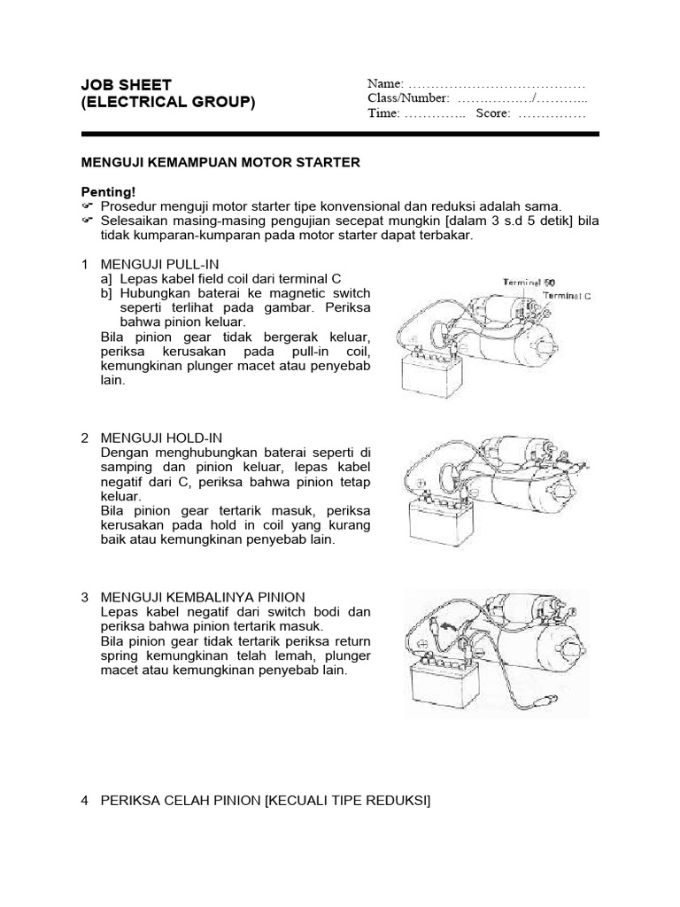 M. Starter Uji TNP Beban | PDF | Teknologi & Rekayasa