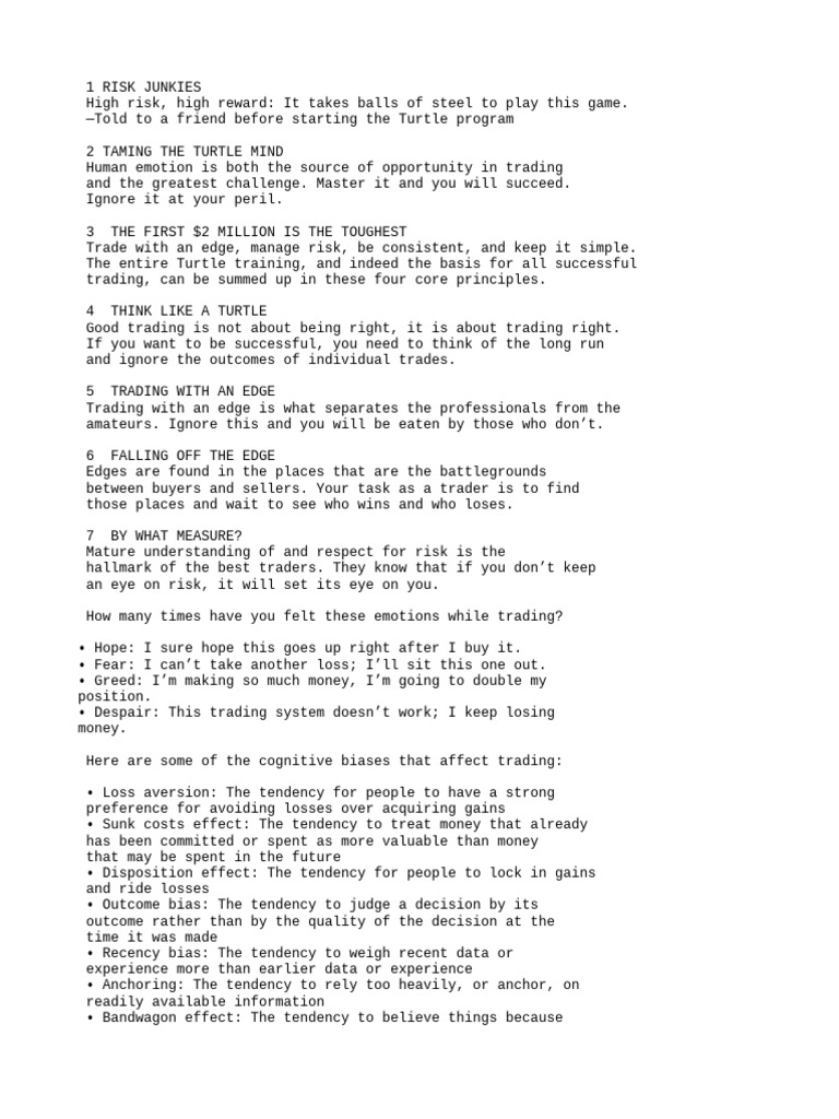 Trading Rules | PDF | Risk | Gambling Trading Rules | PDF | Risk | Gambling