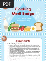 Cooking Merit Badge Requirements 2025 | PDF | Meal | Cooking