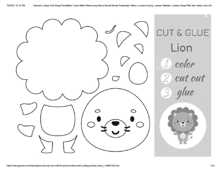 Cut, Glue and Color | PDF