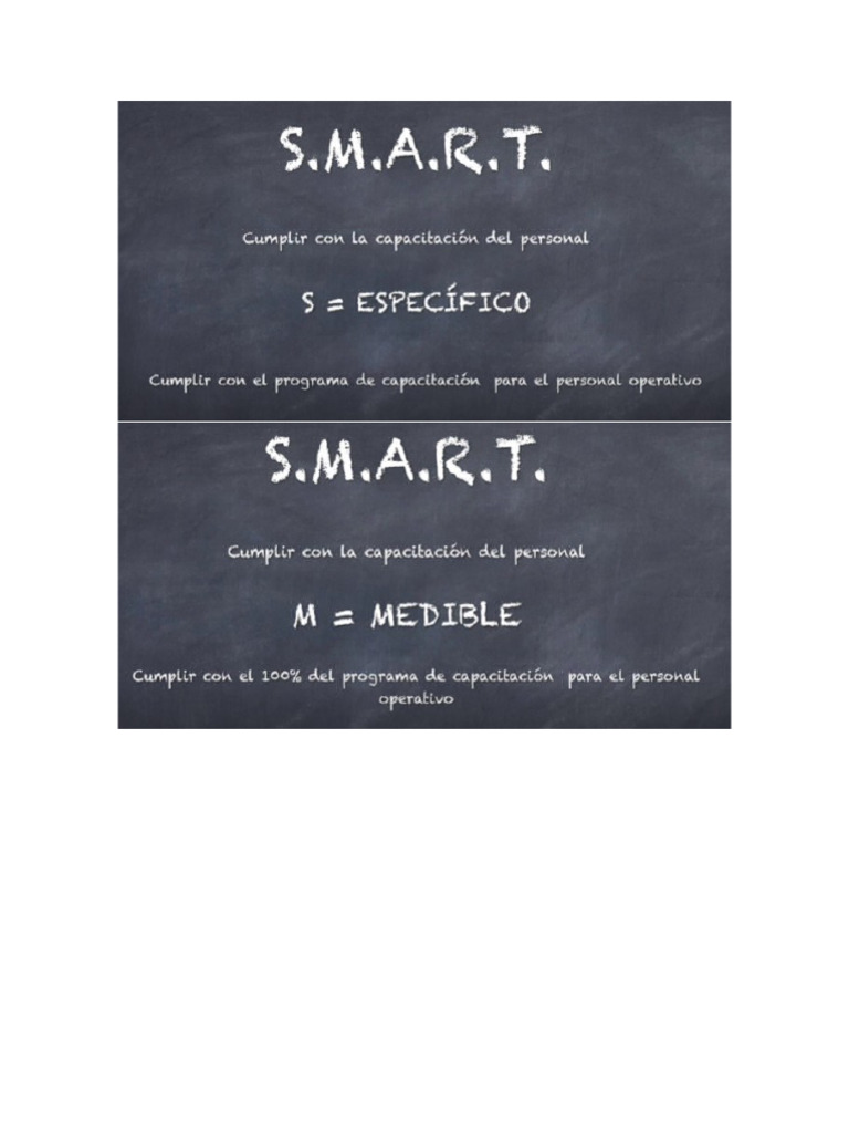 OBJETIVOS SMART | PDF