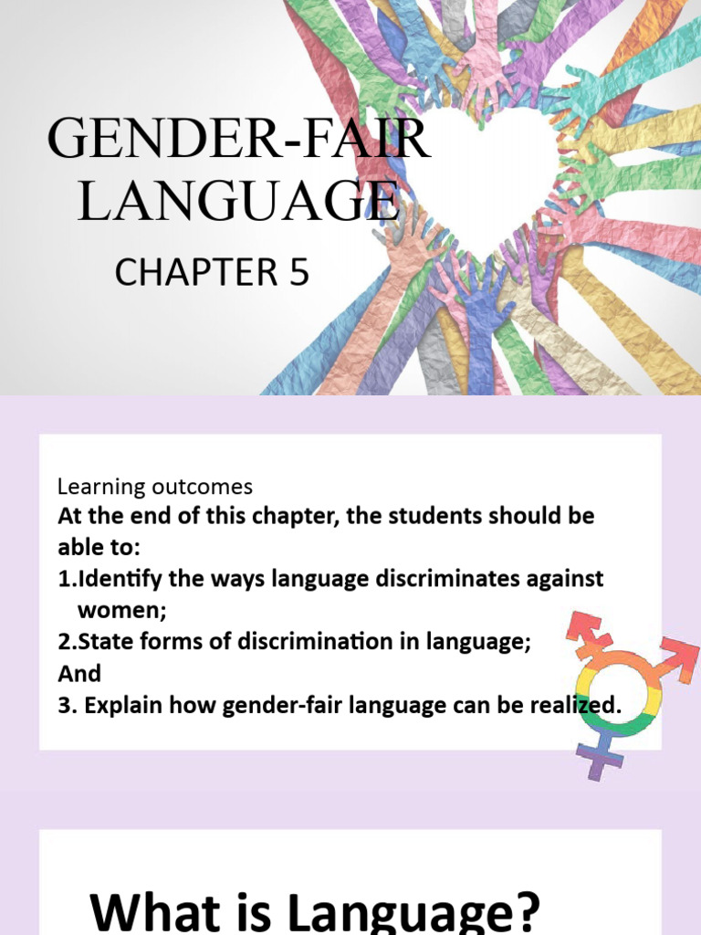 Gender-Fair Language Report | PDF | Gender | Gender Studies