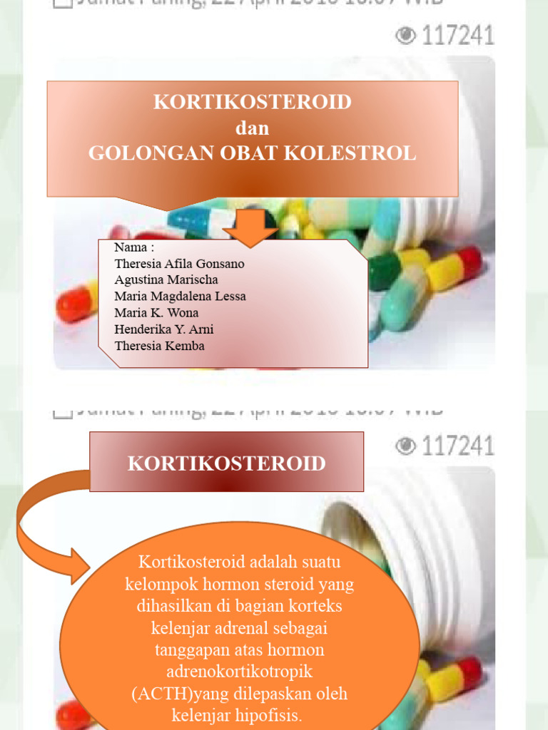 Kortikosteroid Dan Golongan Obat Kolestrol | PDF