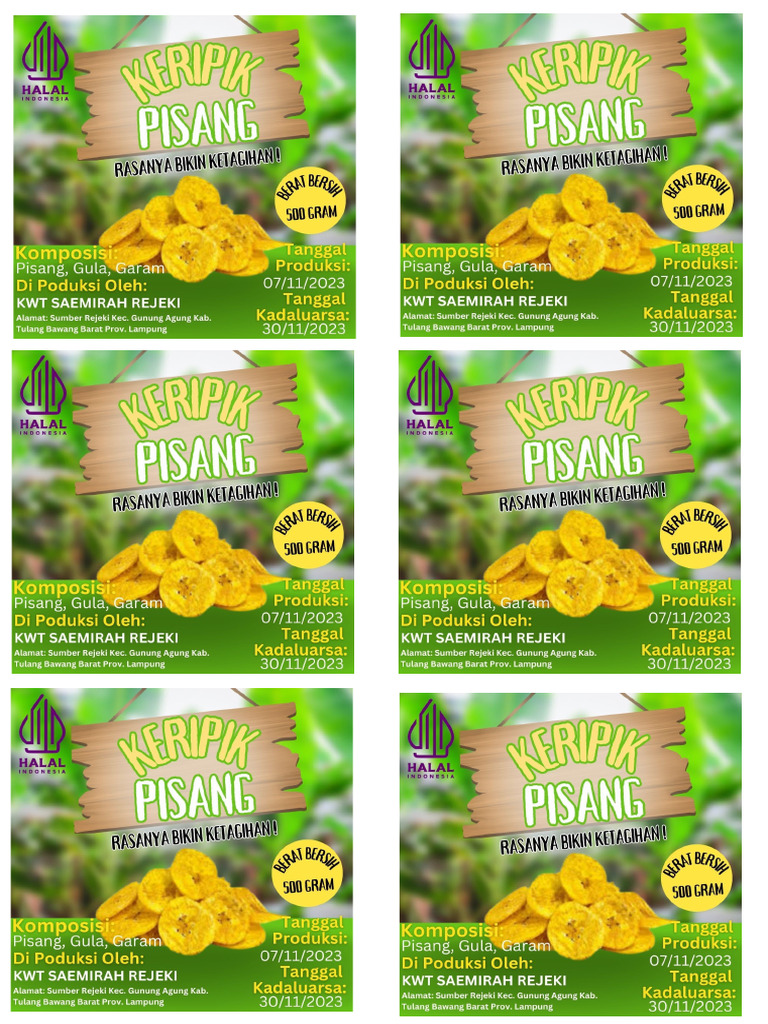 Keripik Pisang New | PDF