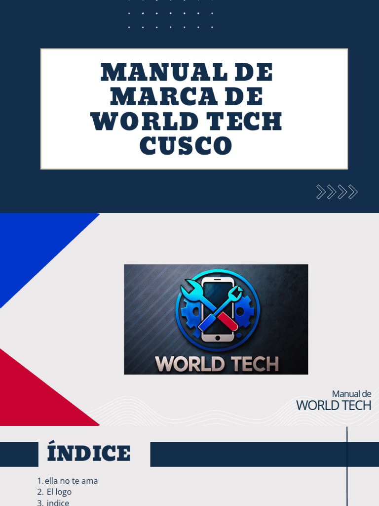 Manual de Identidad Corporativa World Tech | PDF | Calidad (comercial ...