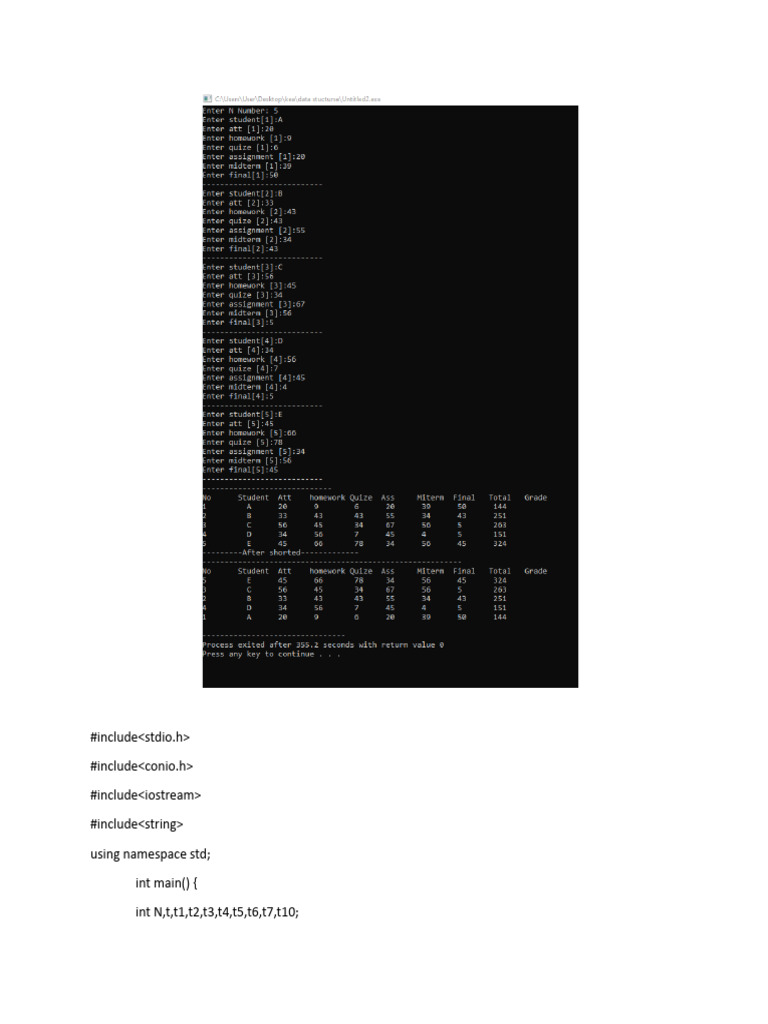 #Include #Include #Include #Include Using Namespace STD Int Main (Int N, T, t1, t2, t3, t4, t5 ...