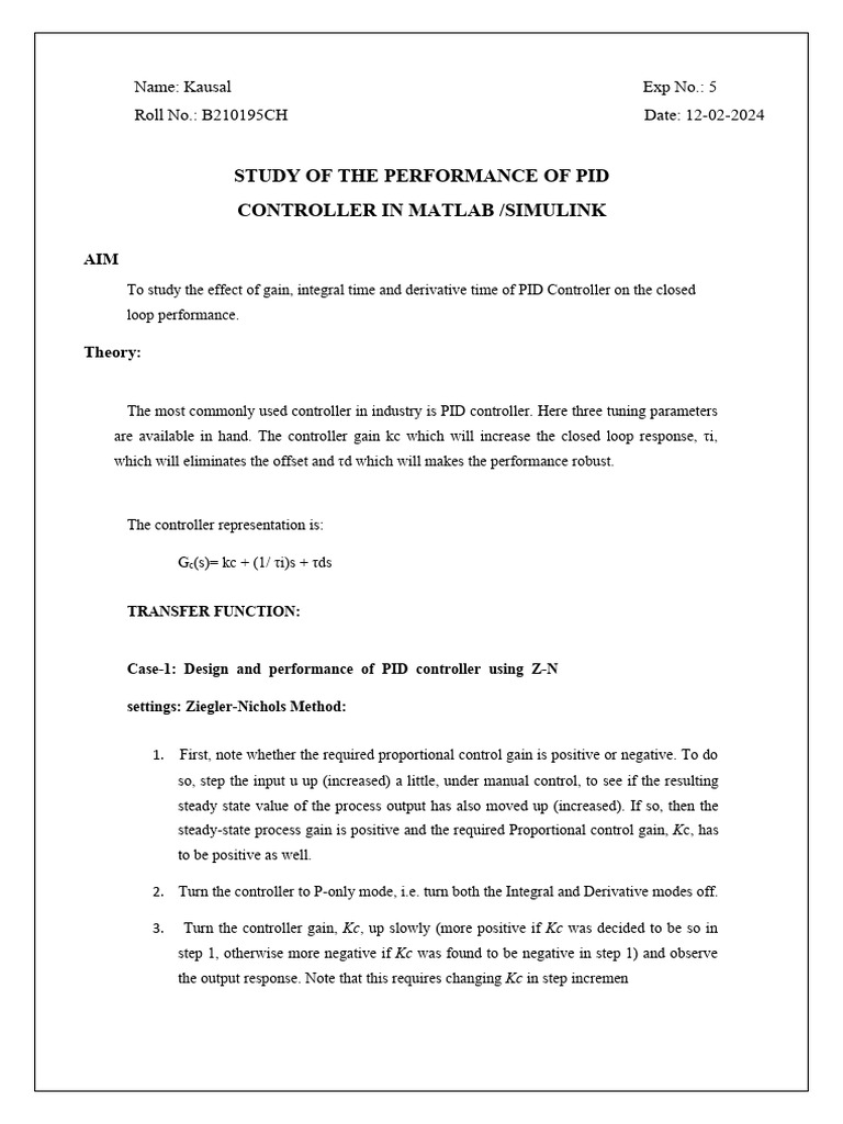 Matlab | PDF | Control Theory | Mechanics