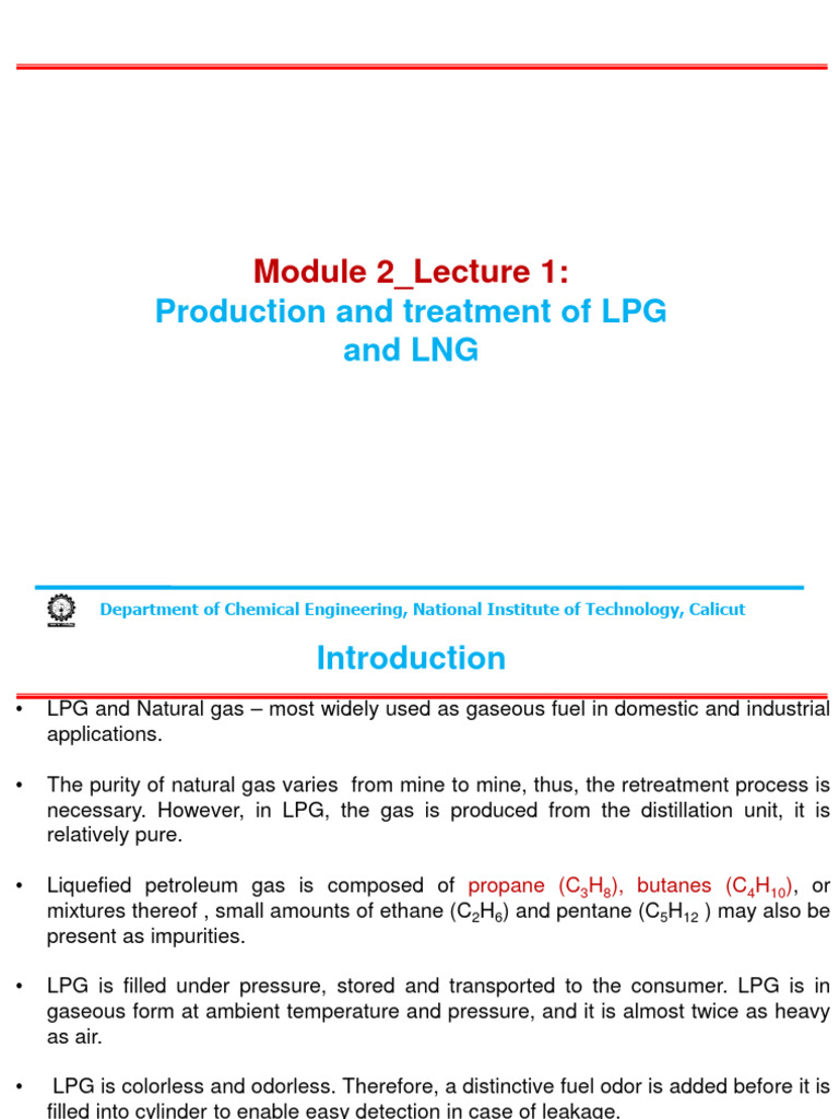 Module2 Lect1 | PDF | Natural Gas | Liquefied Natural Gas