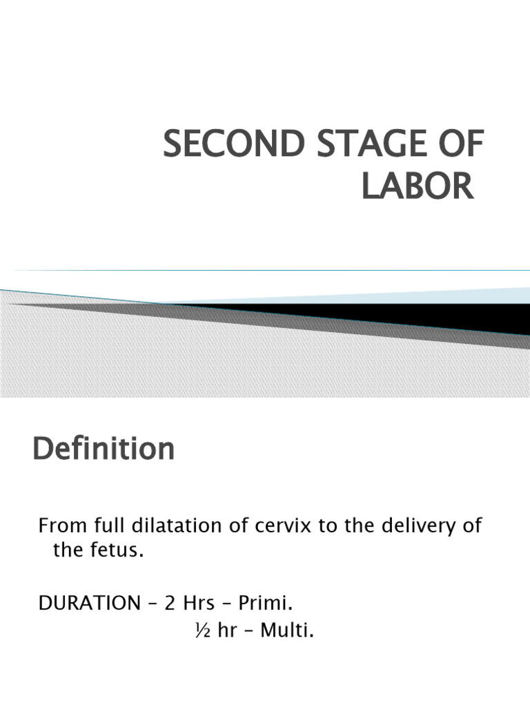 Second Stage of Labor | PDF | Childbirth | Pelvis