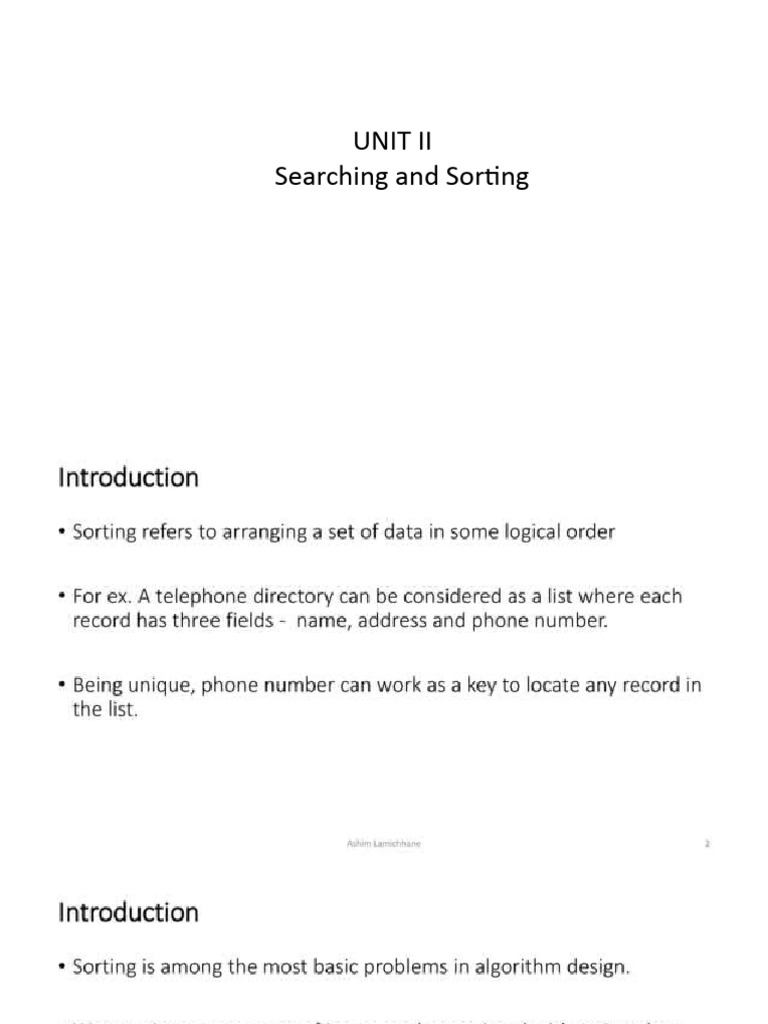 Sorting | PDF