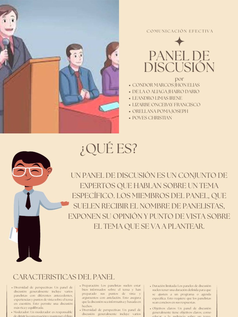 Características y Objetivos del Panel de Discusión | PDF | Crecimiento ...