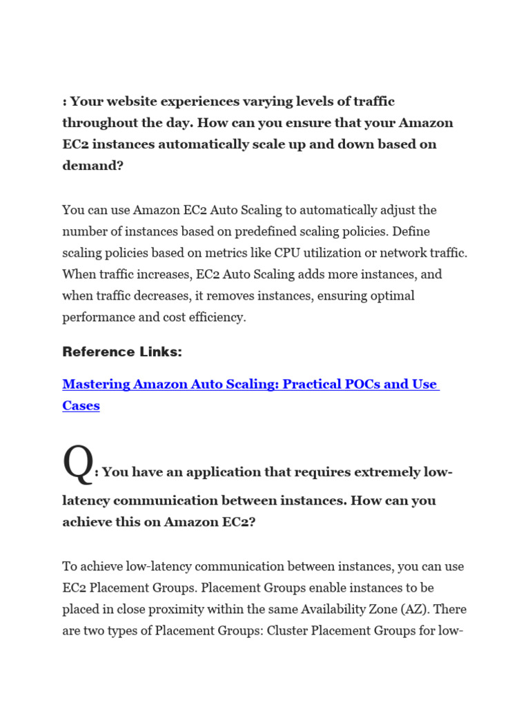 Auto Scaling Strategies for EC2 Instances | PDF | Computer Network | Virtual Machine