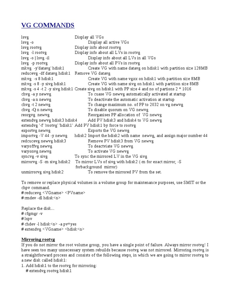 Aix Commands 64 Bit Computing Booting 