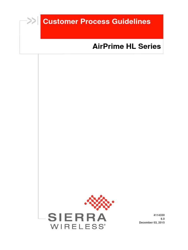 AirPrime HL Series Customer Process Guidelines Rev6 0 | PDF ...