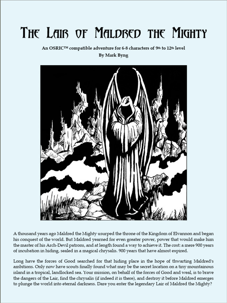 The Lair of Maldred The Mighty | PDF | Door | Ice
