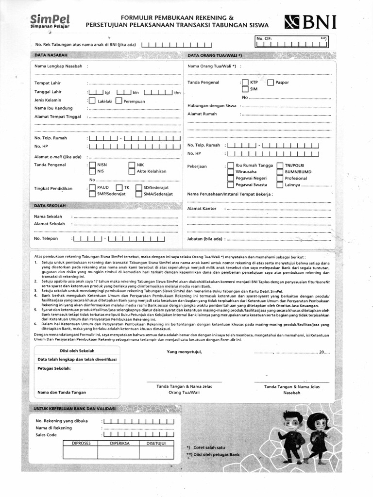 Formulir Simpel | PDF