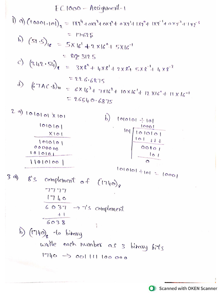 Assignment-1 Solutions | PDF