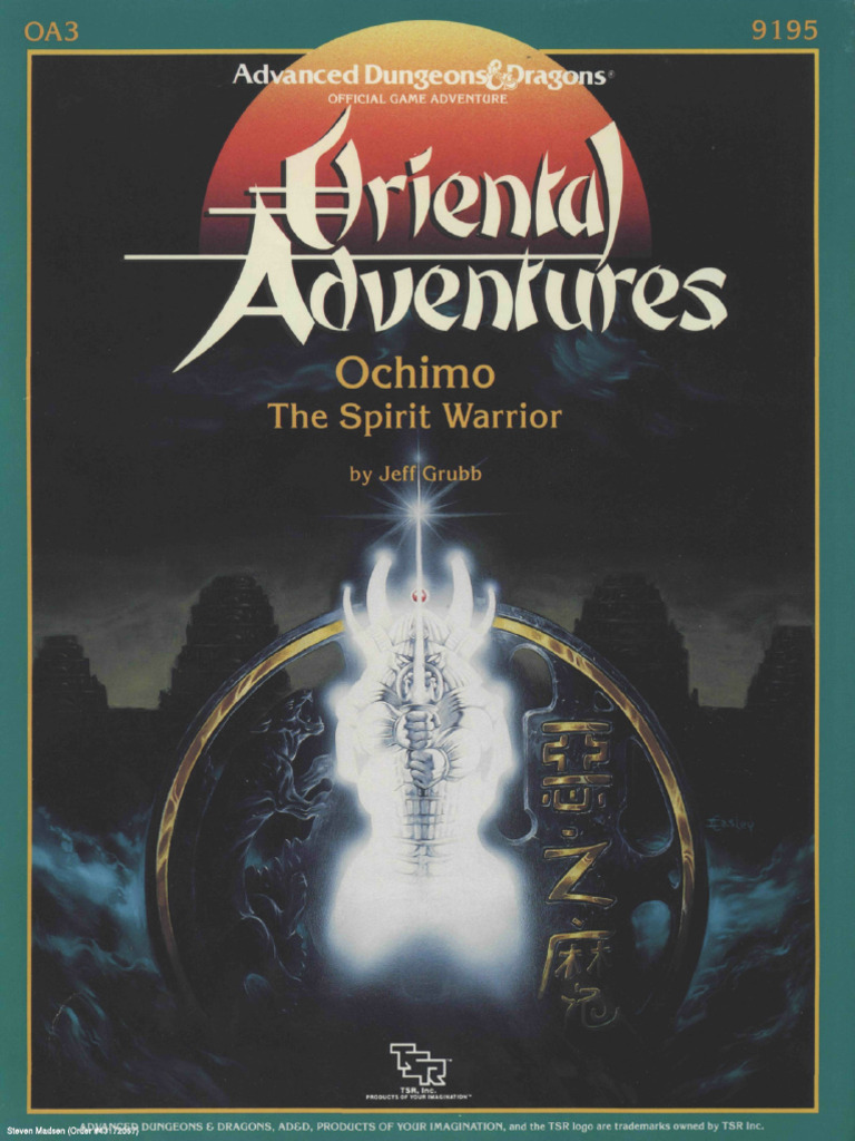 OA3 Ochimo The Spirit Warrior (1e) PDF | PDF | Tsr, Inc. | Wizards Of ...
