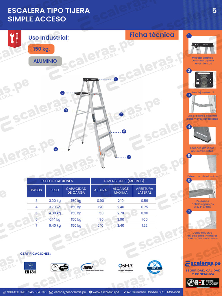 Ficha Escalera | PDF