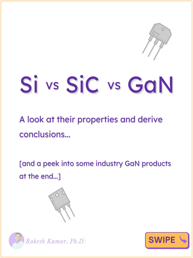 Si V SiC V GaN | PDF | Band Gap | Electrical Resistivity And Conductivity
