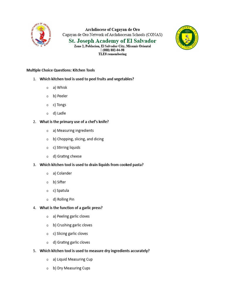 Curriculum Map8 | PDF | Foods | Cooking