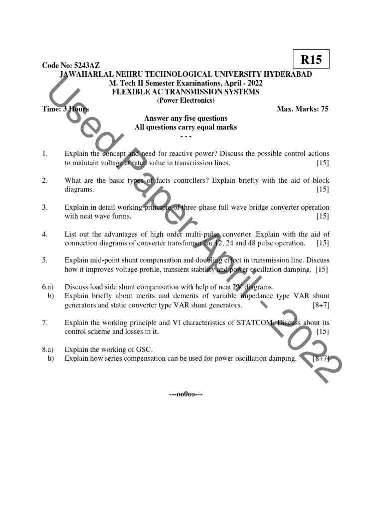 R15 BE EEE Syllabus 3 8 Sem Final 1 | PDF | Electronic Engineering ...