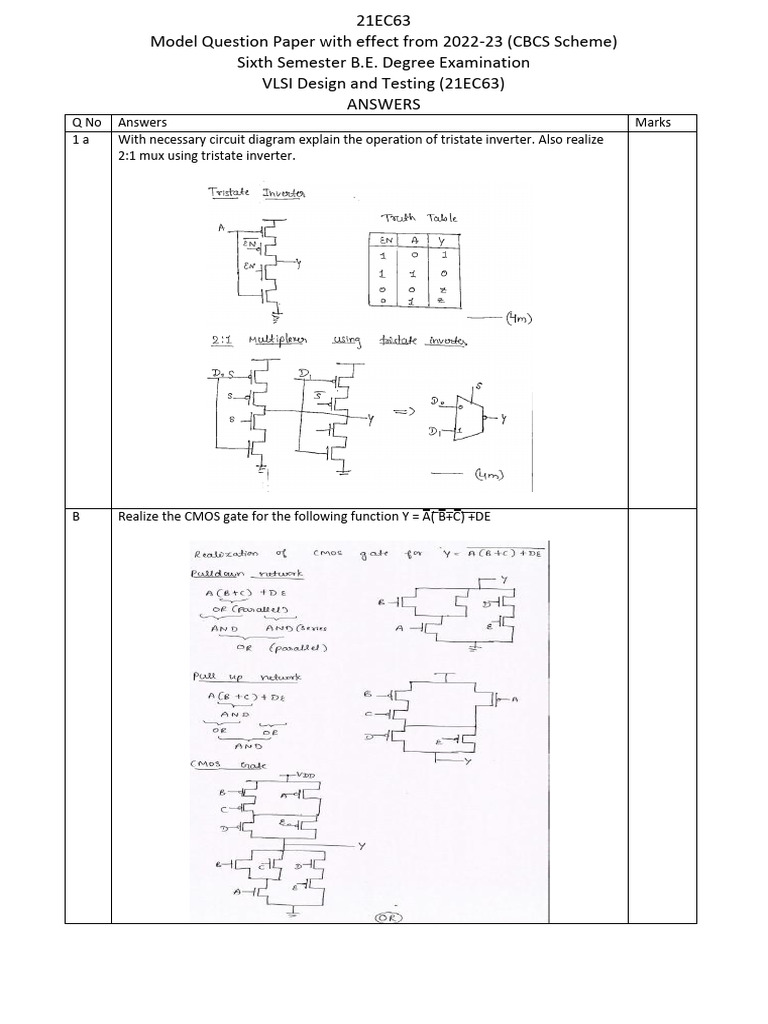 Model QP Solution | PDF | Electronic Circuits | Cmos