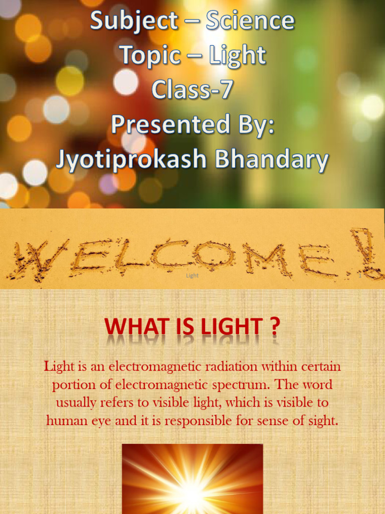 Light PPT 1 | PDF | Light | Mirror