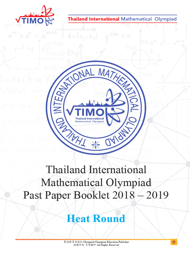 Timo 2018 - 2019 Heat Secondary 1 | PDF