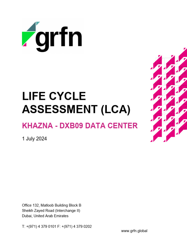 Khazna - MRc1 - LCA Report | PDF | Life Cycle Assessment | Concrete