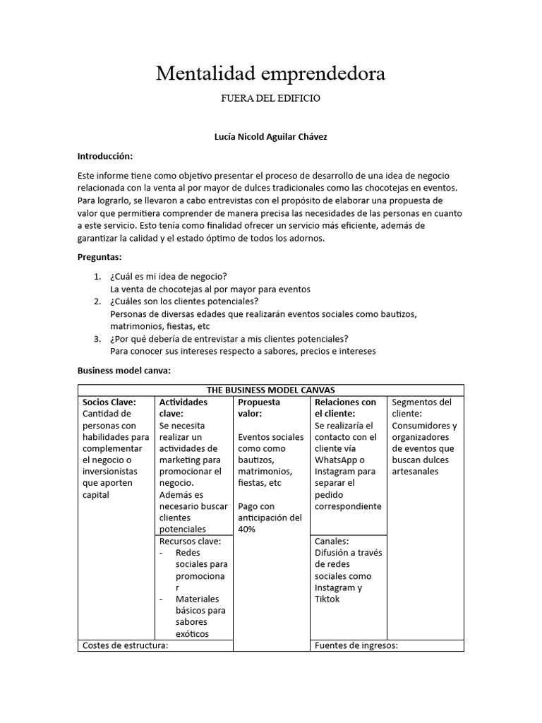 Mentalidad Emprendedora | PDF | Marketing