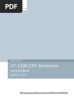 Firmware Version V4.2 Released For S7-1200 CPUs | PDF | Central Processing Unit | Backup