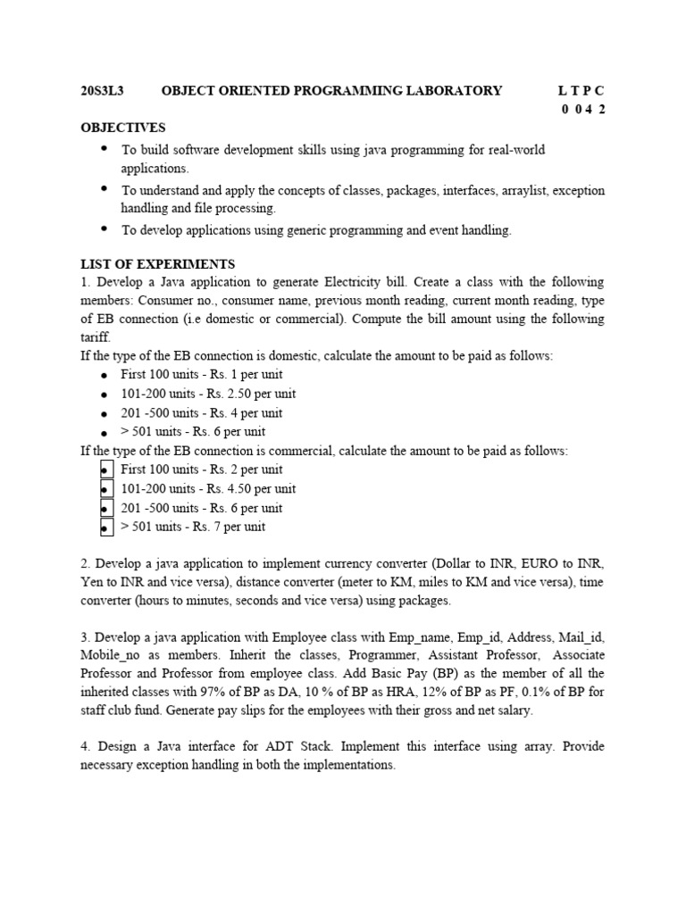 Lab1 Pdf Method Computer Programming Class Computer Programming