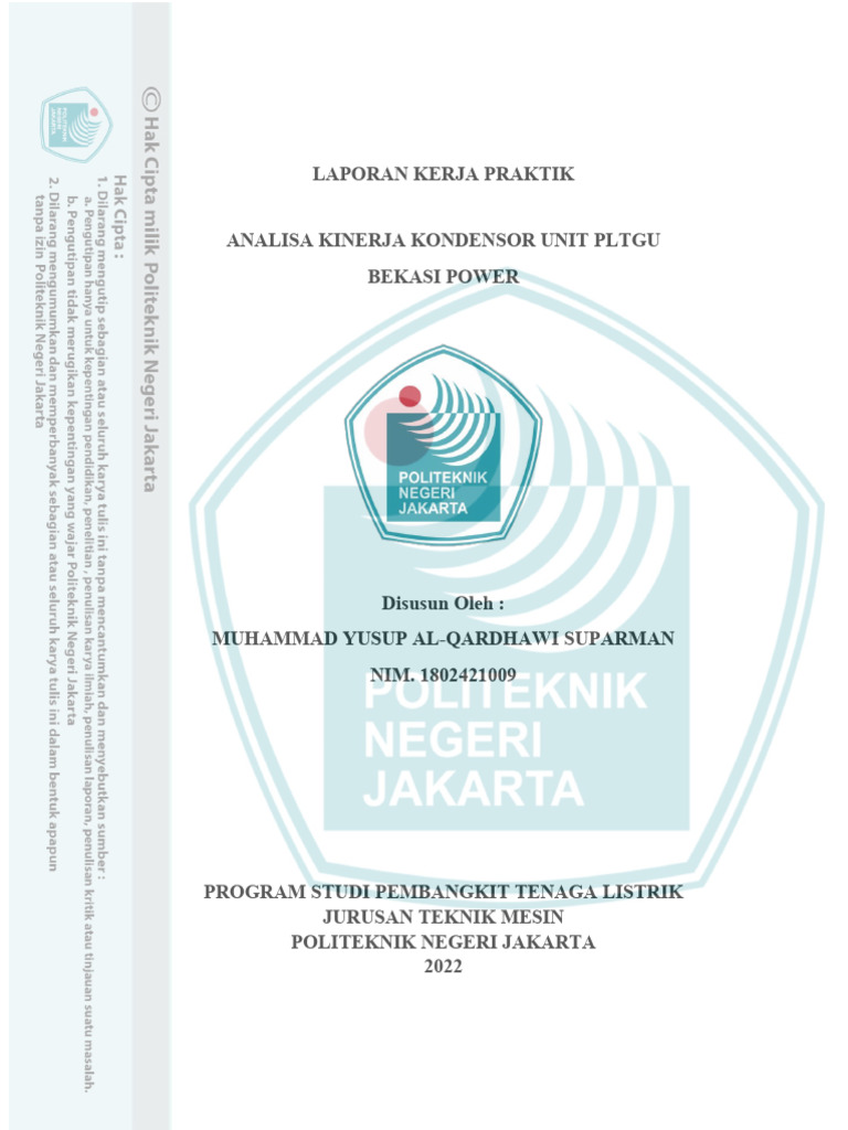 Analisis Kinerja Kondensor PLTGU | PDF | Sains & Matematika | Teknologi ...