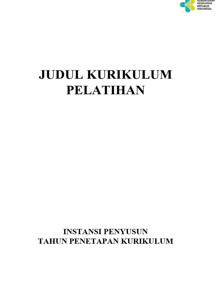 Template Kurikulum Pelatihan | PDF