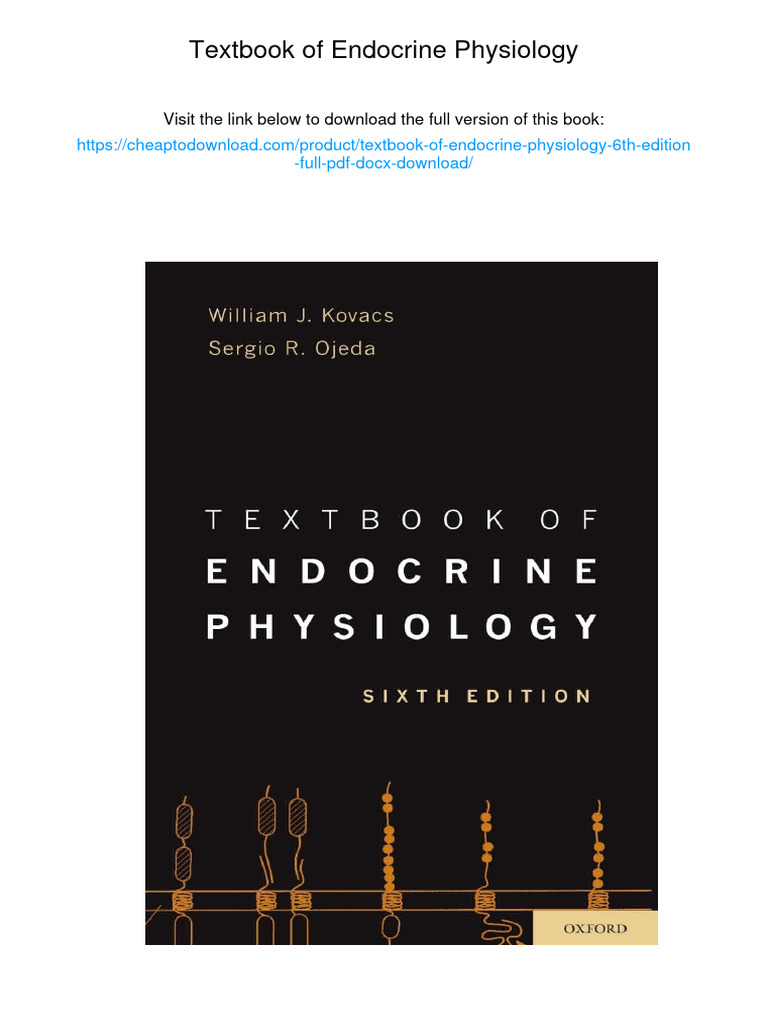 Textbook of Endocrine Physiology. 6th Edition. | PDF ...