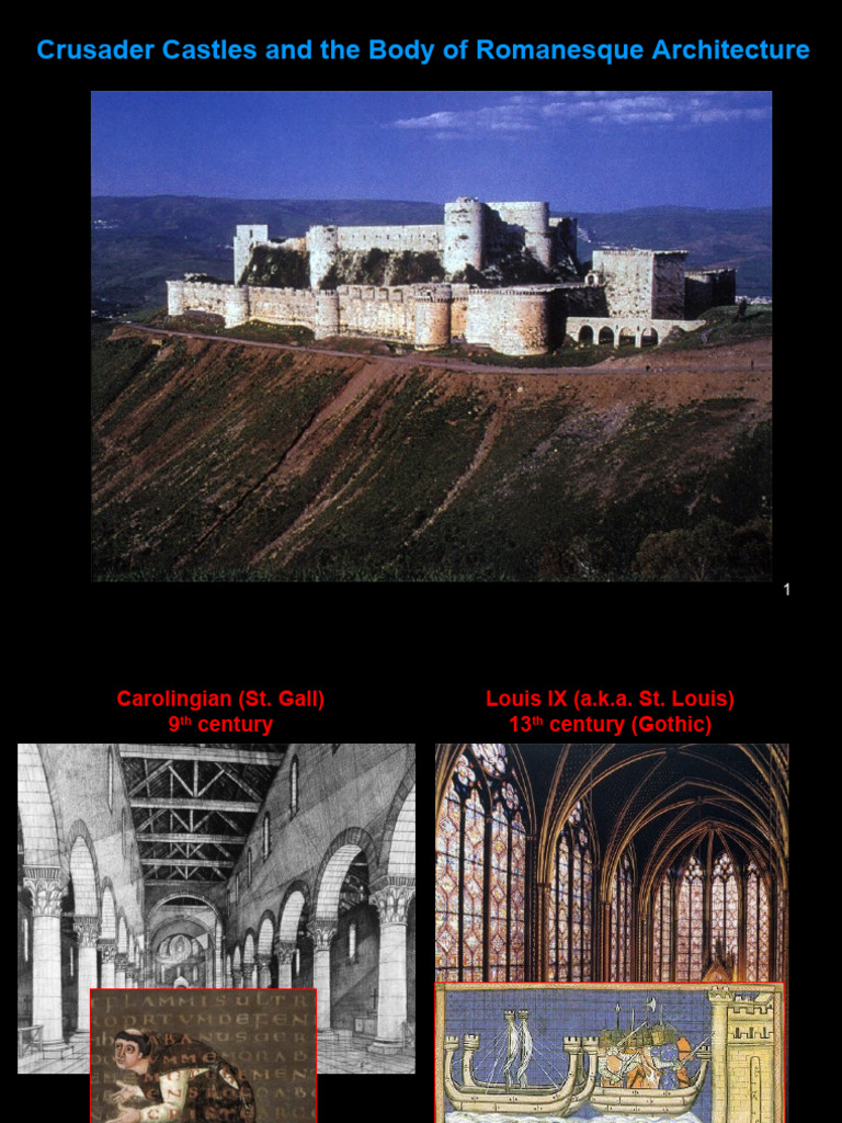 Crusader Castles and the Body of Romanesque Architecture | PDF | Castle | Gothic Architecture