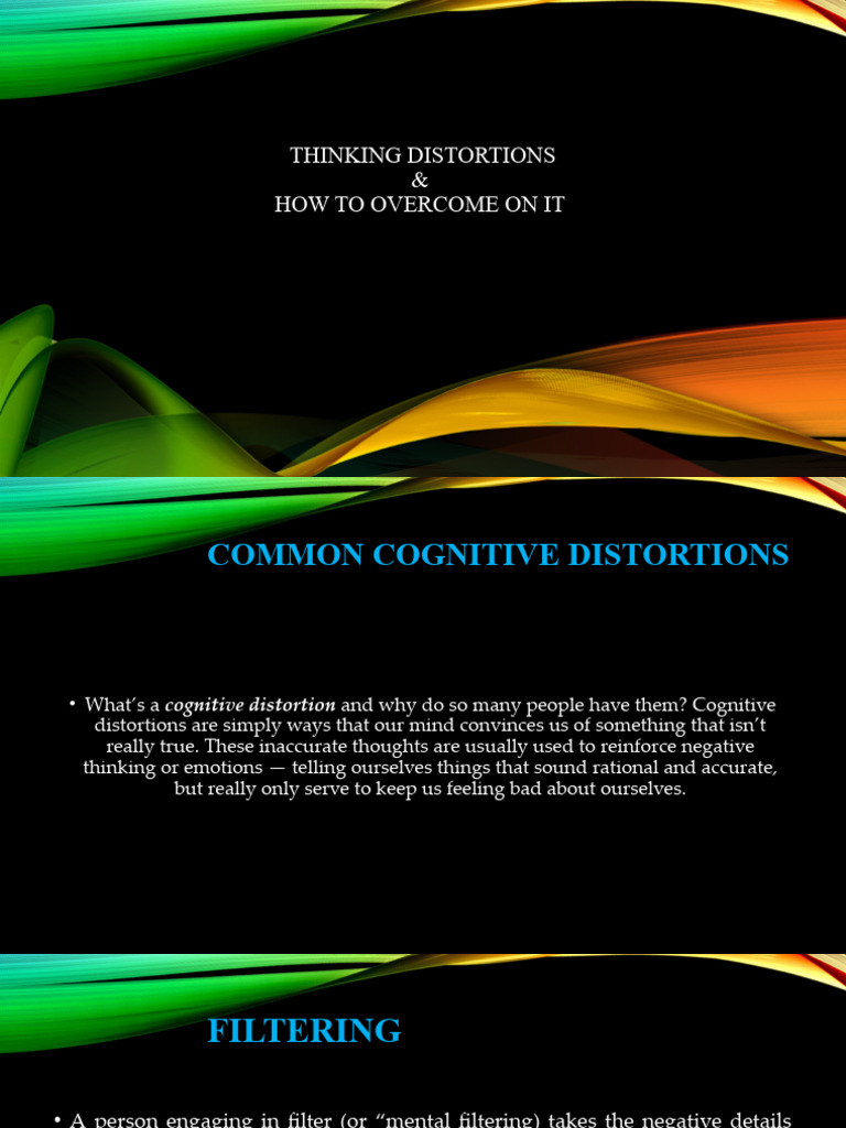 Thinking Distortions | PDF | Personality Disorder | Borderline ...