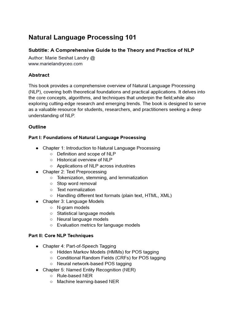Natural Language Processing 101 | PDF | Artificial Neural Network | Parsing