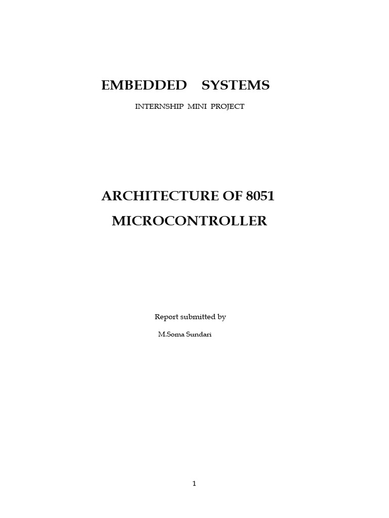 Architecture | PDF | Microcontroller | Computer Architecture