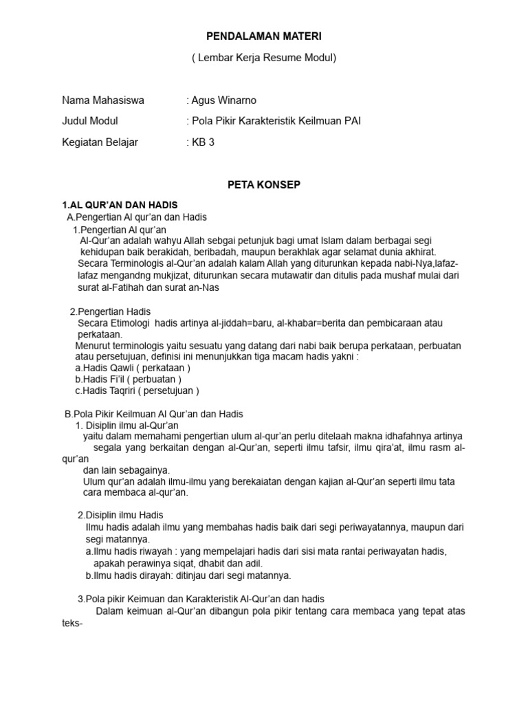 Resume KB 3 Ok | PDF | Filsafat | Sains & Matematika