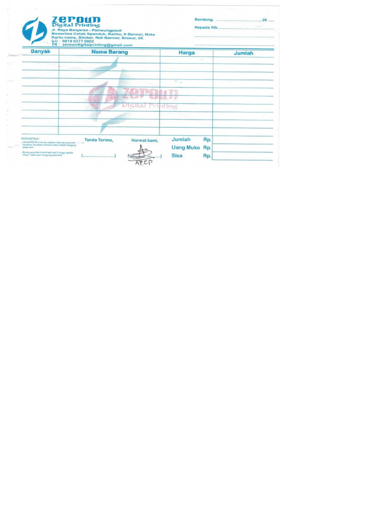 Zeroun Spanduk | PDF