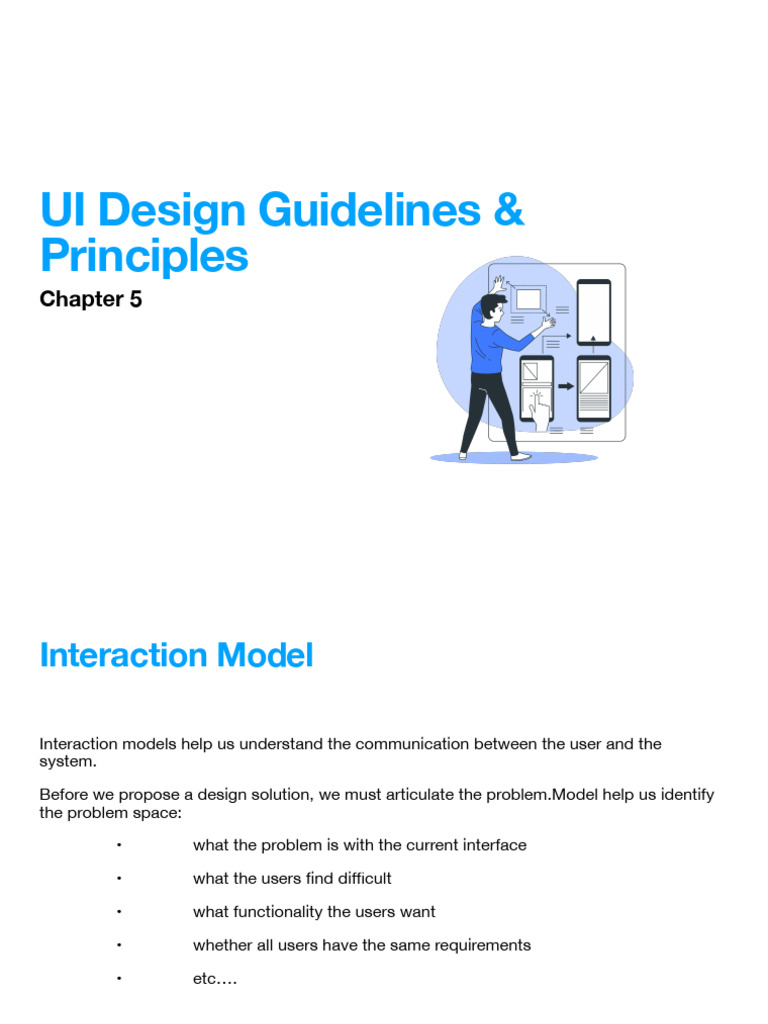 05-UI Design Guidelines - Principles | PDF | Human–Computer Interaction | User Interface
