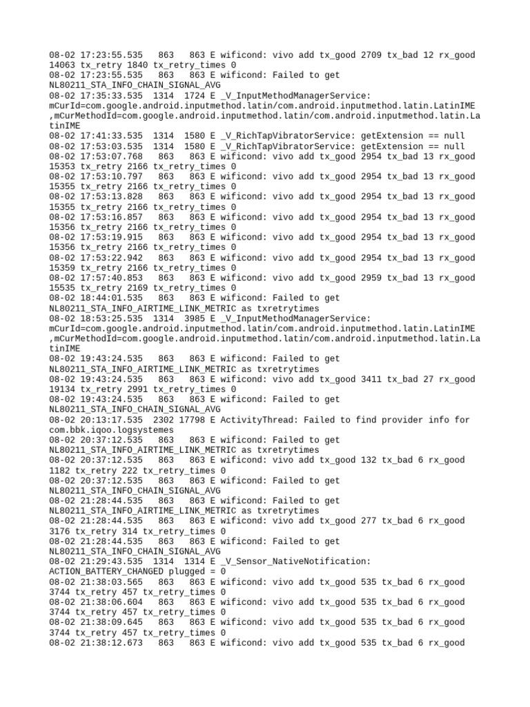 Log | PDF | Android (Operating System) | Smartphone