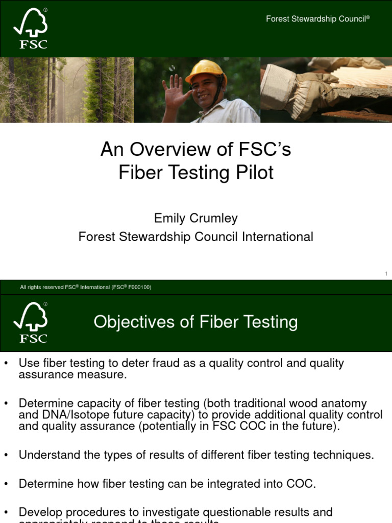 FSC Fiber Testing Program Sept 2014 | PDF | Forest Stewardship Council ...